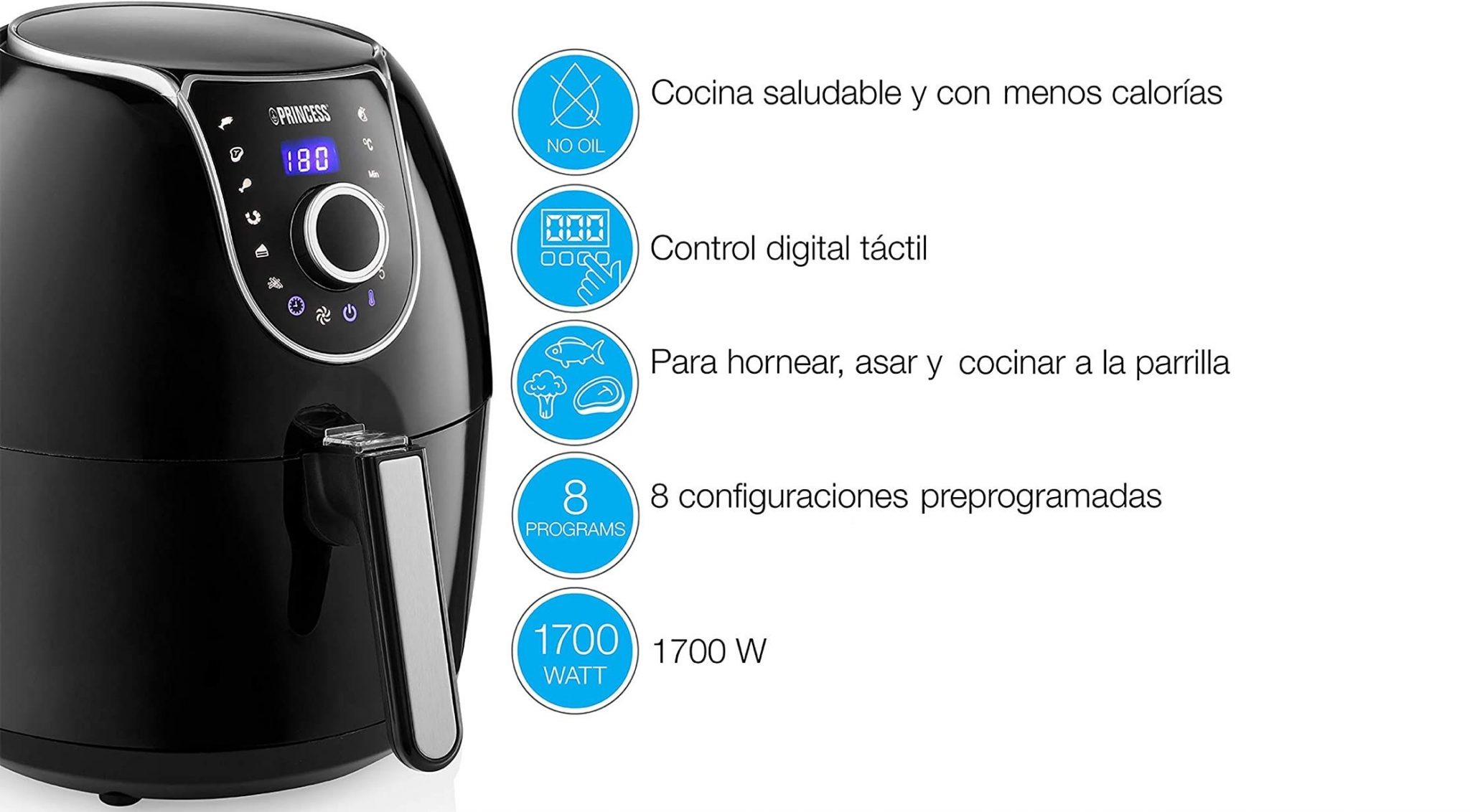 Freidora Princess XXL, tu Aerofryer multifuncional 【2021】